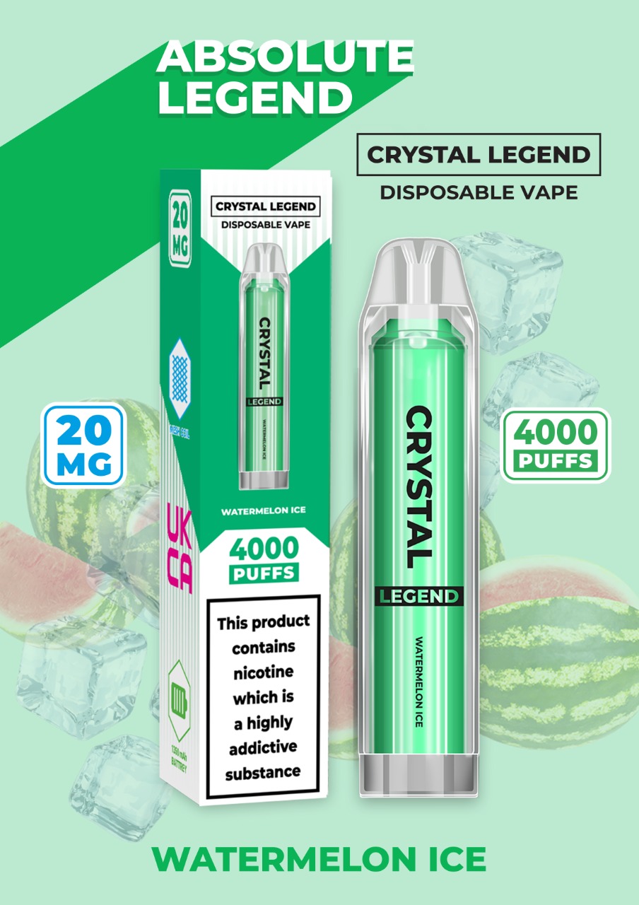 Crystal Legend 4000 พัฟ 20 มก. คุณภาพสูง Crystal Legend 4000 พัฟ 20 มก. ...