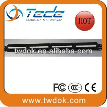 Tede 48-port Patch Panel For Lan Cable Coaxial Cable Angled Patch Cable ...