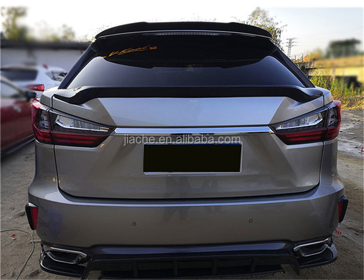 Carbon Fiber Rear Roof Spoiler With Side Wings For Lexus Rx300 Rx450h ...