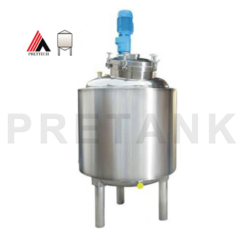 Stainless Steel Mixing Tank With Agitator Cooling Jacket For Juices And ...