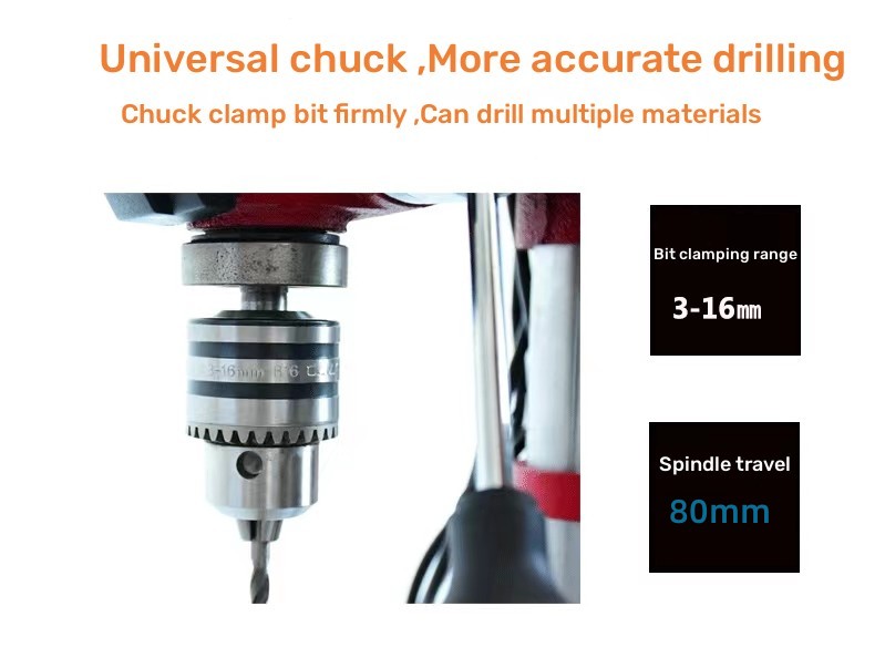 12 Inch Bench Drilling Machine With Variable Speed 16mm Drill Press ...
