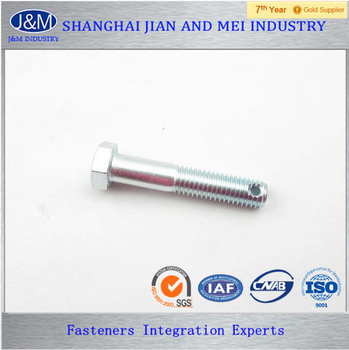 Din With Hole Zp M4 Hex Bolt, High Quality Din With Hole Zp M4 Hex Bolt ...