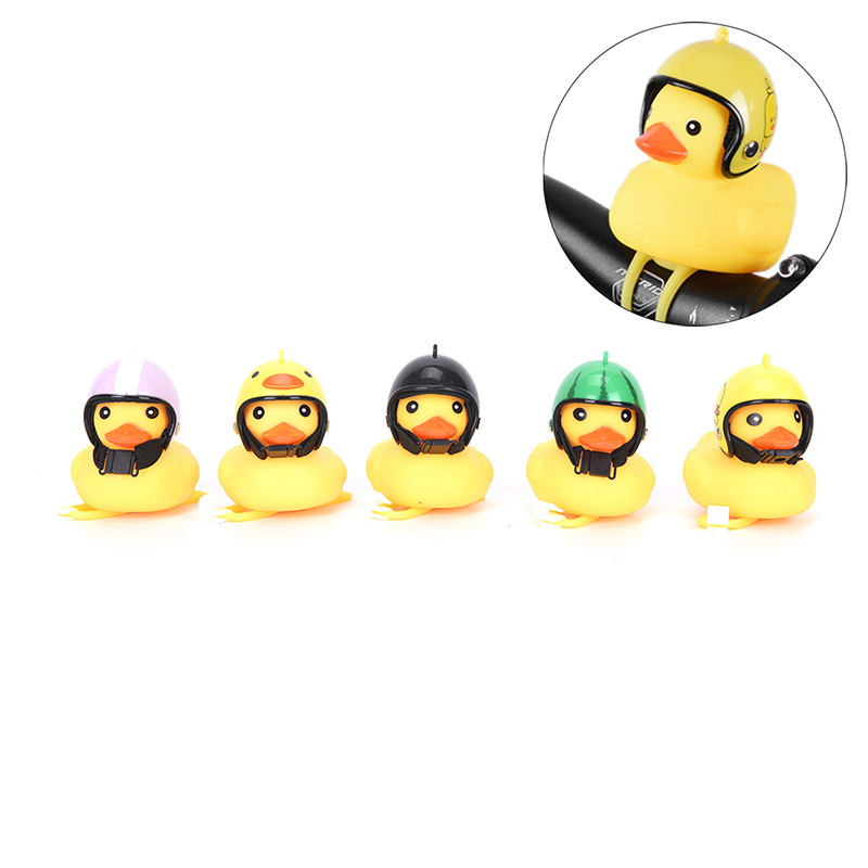 Cartoon Yellow Silica Gel Little Duck Shape Bicycle Bells Shining ...