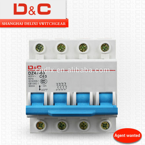 Mini Circuit Breaker (mcb) - Dz47-63 4p, High Quality Mini Circuit Breaker (mcb) - Dz47-63 4p on ...