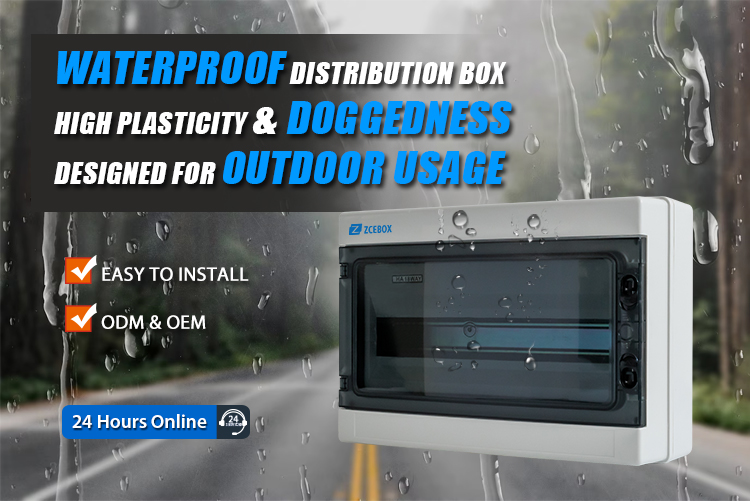 Zcebox 140x210x100 Mcb Metal Distribution Board - Waterproof And ...