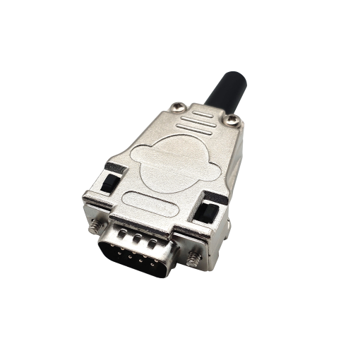 Svlec Shielded Db9 D-sub 9-pin Connektor Crimp Jantan, kualitas tinggi ...