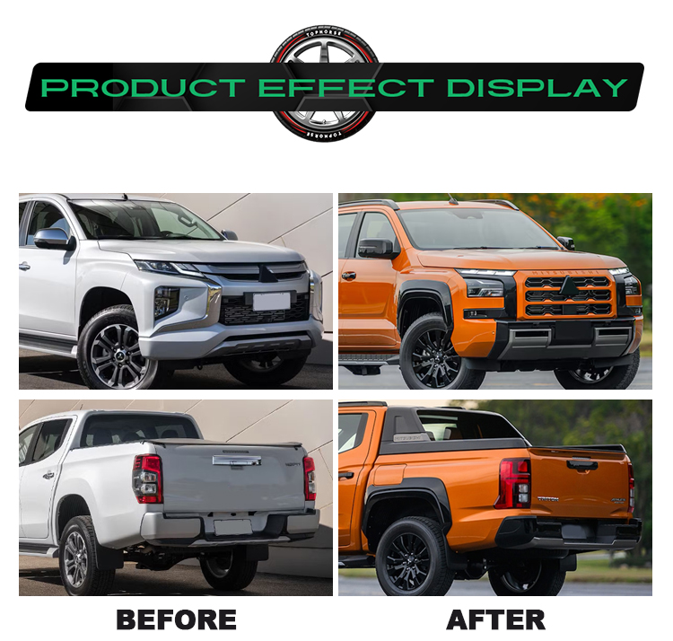 Mitsubishi Triton L200 Facelift Body Kit: Bumper, Bonnet, Headlights ...