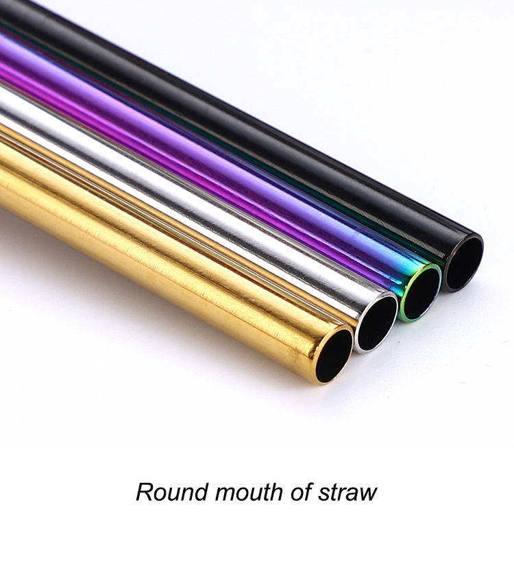 Metal Straw Logo Custom Engraving Stainless Steel Straw, High Quality ...