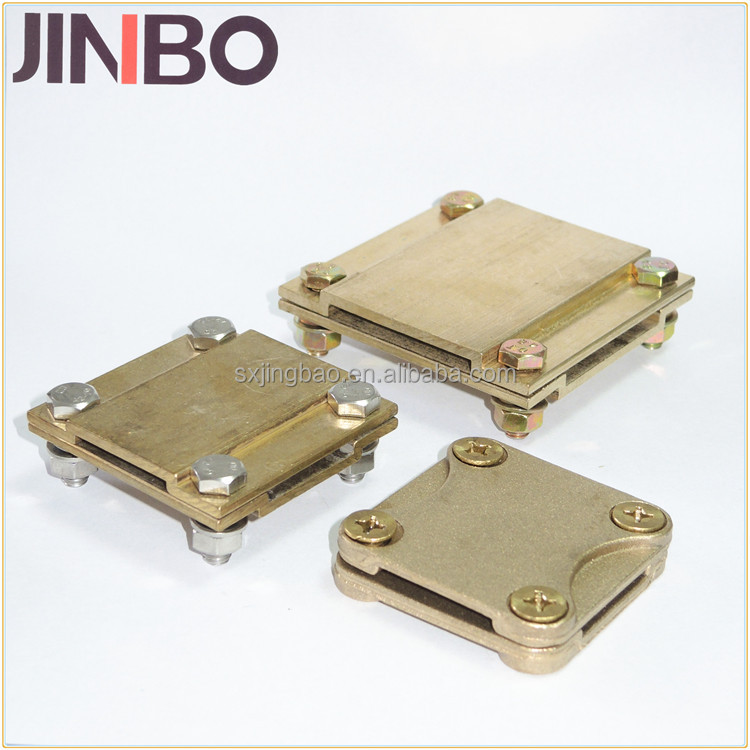 Square Cross Connector Copper Grounding Clamp For Electrical Earth ...