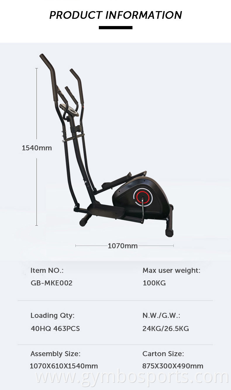 Home Gym Fitness Magnetic Elliptical Machine Cross Trainer China ...