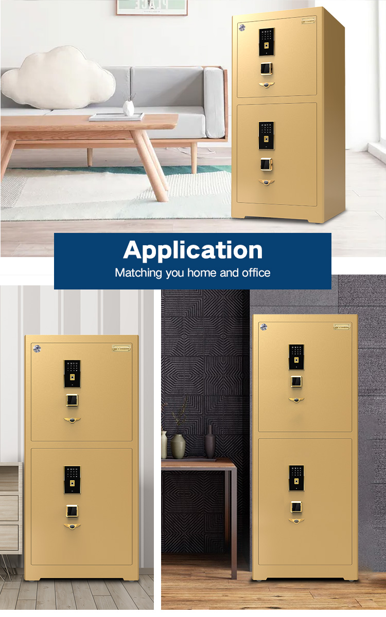 Solid Bolts Home Safes Fingerprint Lock Safe Box, High Quality Solid ...