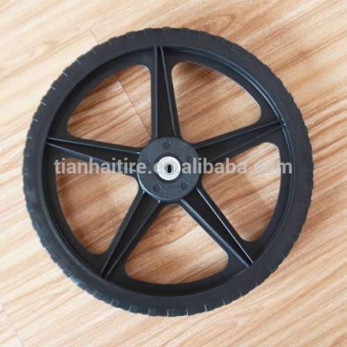 16x1.75 Inch Plastic Wheel With Diamond Tread For Mowers Or Material ...