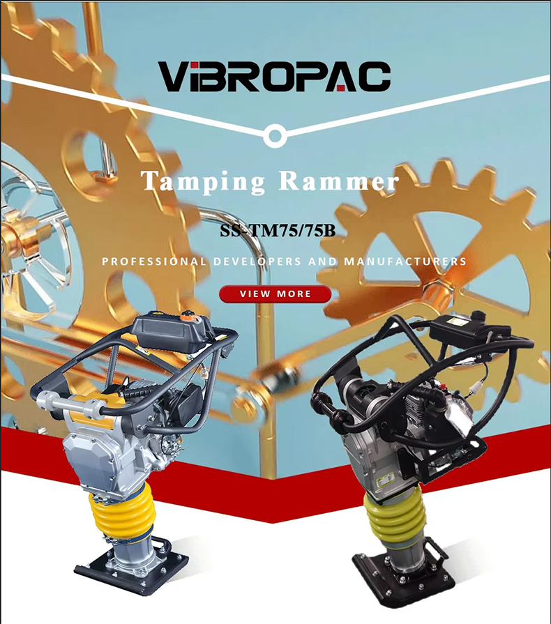High Performance Petrol Engine Impact Tamping Rammer Compactor Machine ...