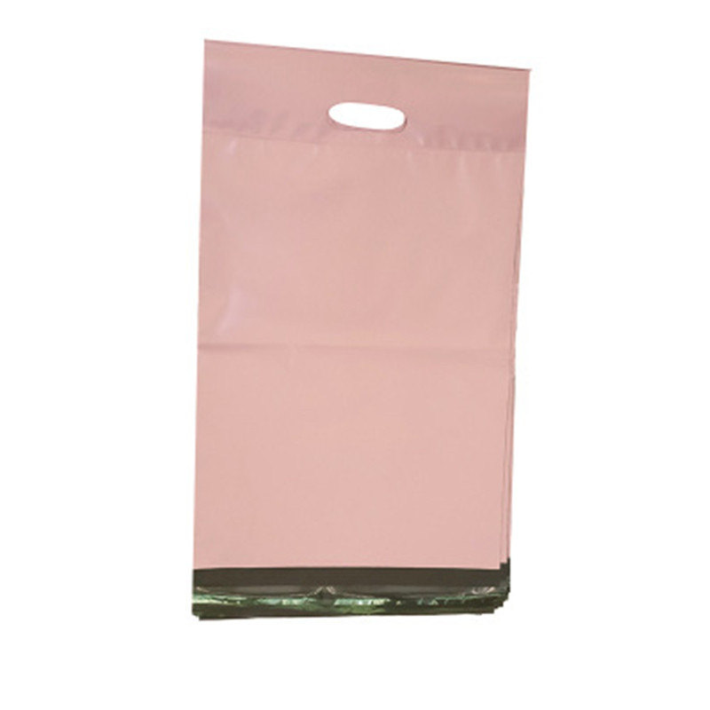 50pcs/pack Mailing Courier Packing Poly Bag Inside Black Outside Pink ...