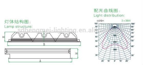 T5 Ceiling Fluorescent Grid Lamp Light Fixture, High Quality T5 Ceiling ...