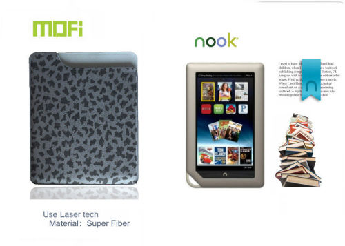 Grey Simple Mofi Tablet Super Fiber Protective Nook Cover Case With ...