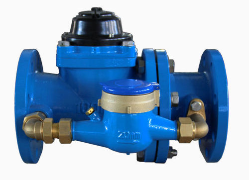 Brass Body Large Compound Water Meter , Digital Woltman Water Flow ...