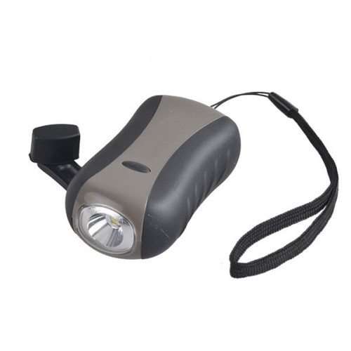 Pvc Plastic Hand Cranking Led Manual Rechargeable Torch, High Quality ...