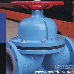 Handle Cast Iron Weir Type Diaphragm Valve, High Quality Handle Cast ...