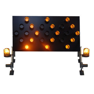Led Arrow Board With Solar-powered Battery And Auto Dimming Photocell ...