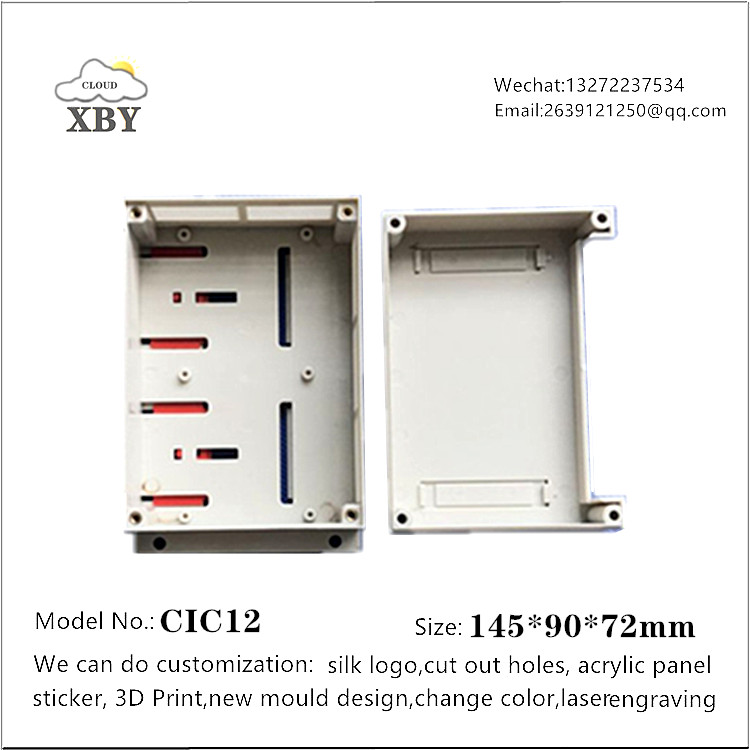 Custom Din Rail Pcb Enclosure 6 Points, 145*90*72mm New Design Cic12 ...