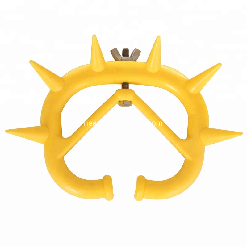 Veterinary Equipment Yellow Color Plastic Calf Weaner, High Quality ...