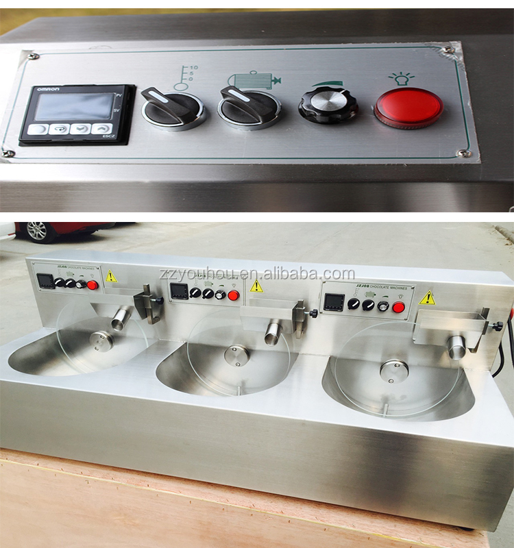 15 Kg Temperature Control Chocolate Tempering Machine For Cocoa Butter ...