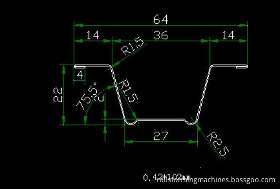 Light Steel Roof Furring Omega Channel Cold Forming Machine, High ...