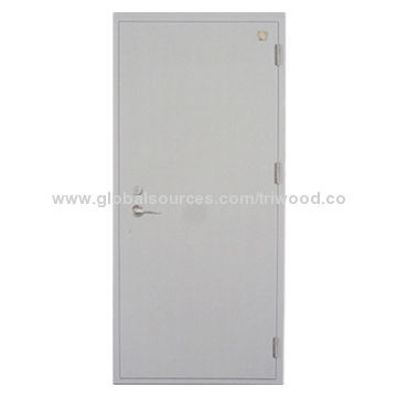 Fire Door With Perlite Core And Powder Coated Steel To Suitable For 0.5 ...