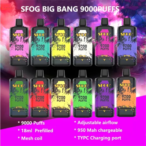 Big Bang Disposable Vape 9000 Puff, High Quality Big Bang Disposable ...