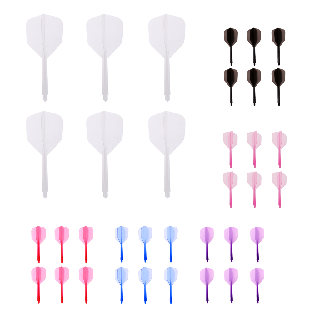 6 Pieces Transparent 2ba Thread Dart Shafts And Dart Flights Connection ...