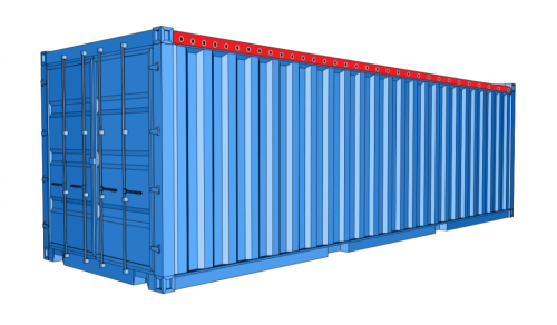 Terop Kontainer Terbuka 40 Kaki, kualitas tinggi Terop Kontainer ...