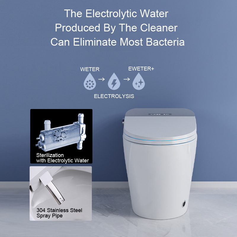 Automatic Touchless Intelligent Toilet With Buttocks Washing Function ...