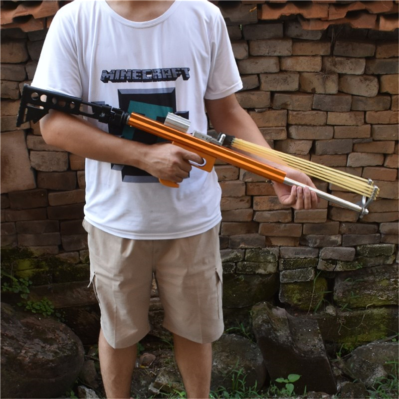 Classic Folding Slingshot Rifle Mechanical Slingshot Outdoor Shooting ...