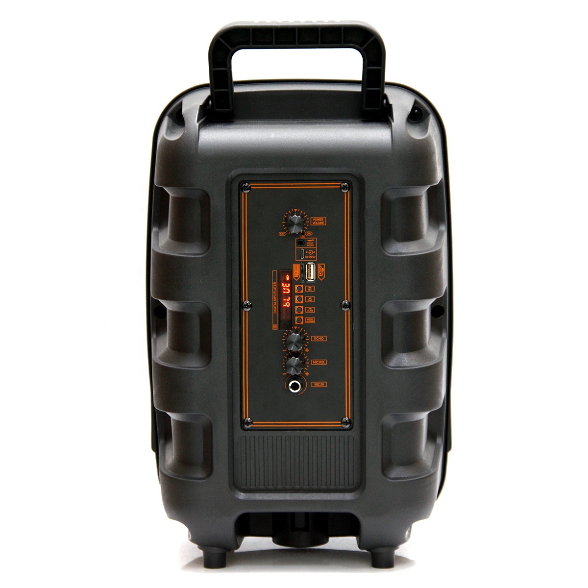 8 Inch Bluetooth Portable Rechargeable Trolley Karaoke Amplifier ...