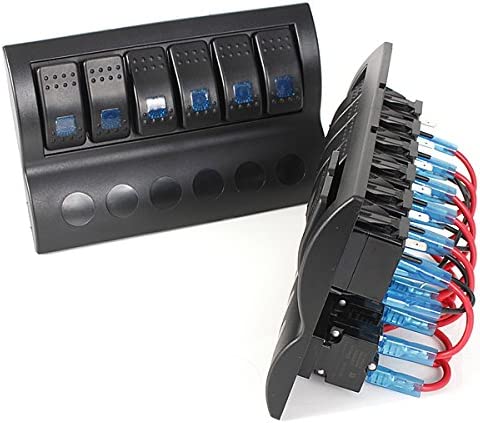 6-way Rocker Switch Panel With Fuse Circuit Protection, High Quality 6 ...