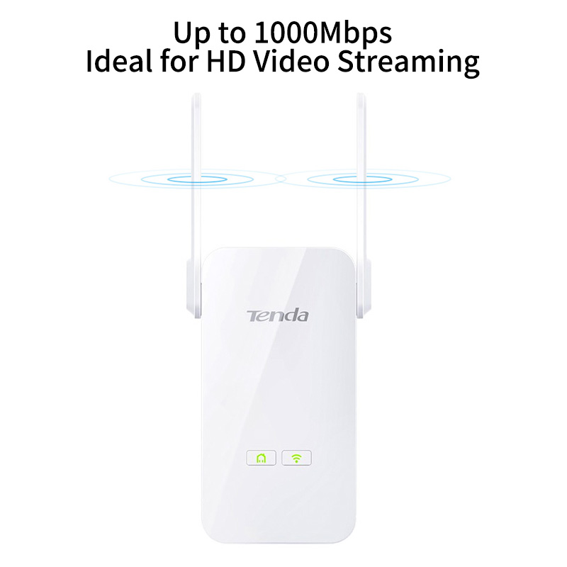 Tenda Pw3 1000mbps Wireless Powerline Adapter, Plc Ethernet Wifi ...