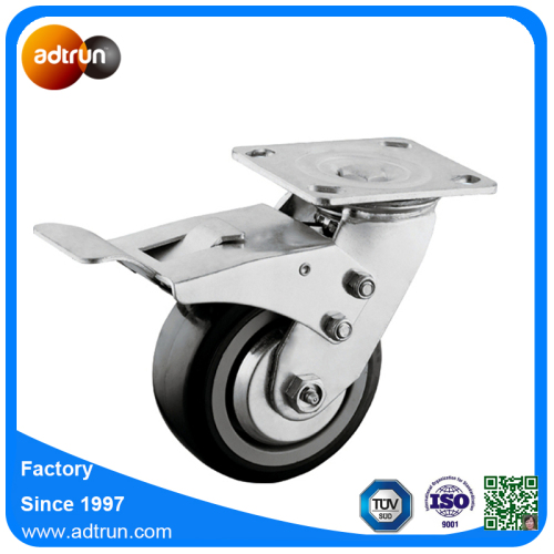 Total Lock Brake Swivel Heavy Duty Pu Wheel, High Quality Total Lock ...