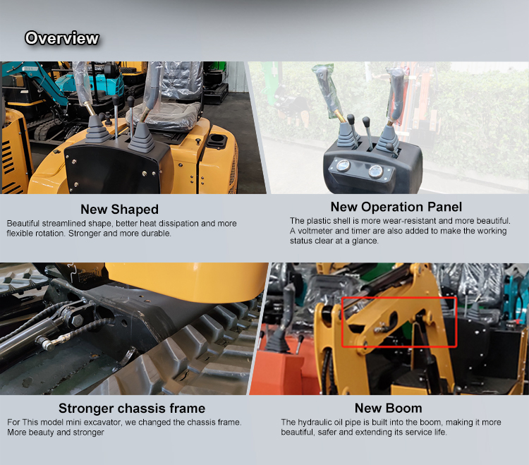 Kubota Engine Crawler Mini Hydraulic Excavator Controls 1.3ton, High ...