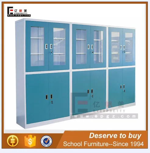 Cold Rolling Steel Laboratory Cabinet/glass Door Lab Storage Cabinets ...