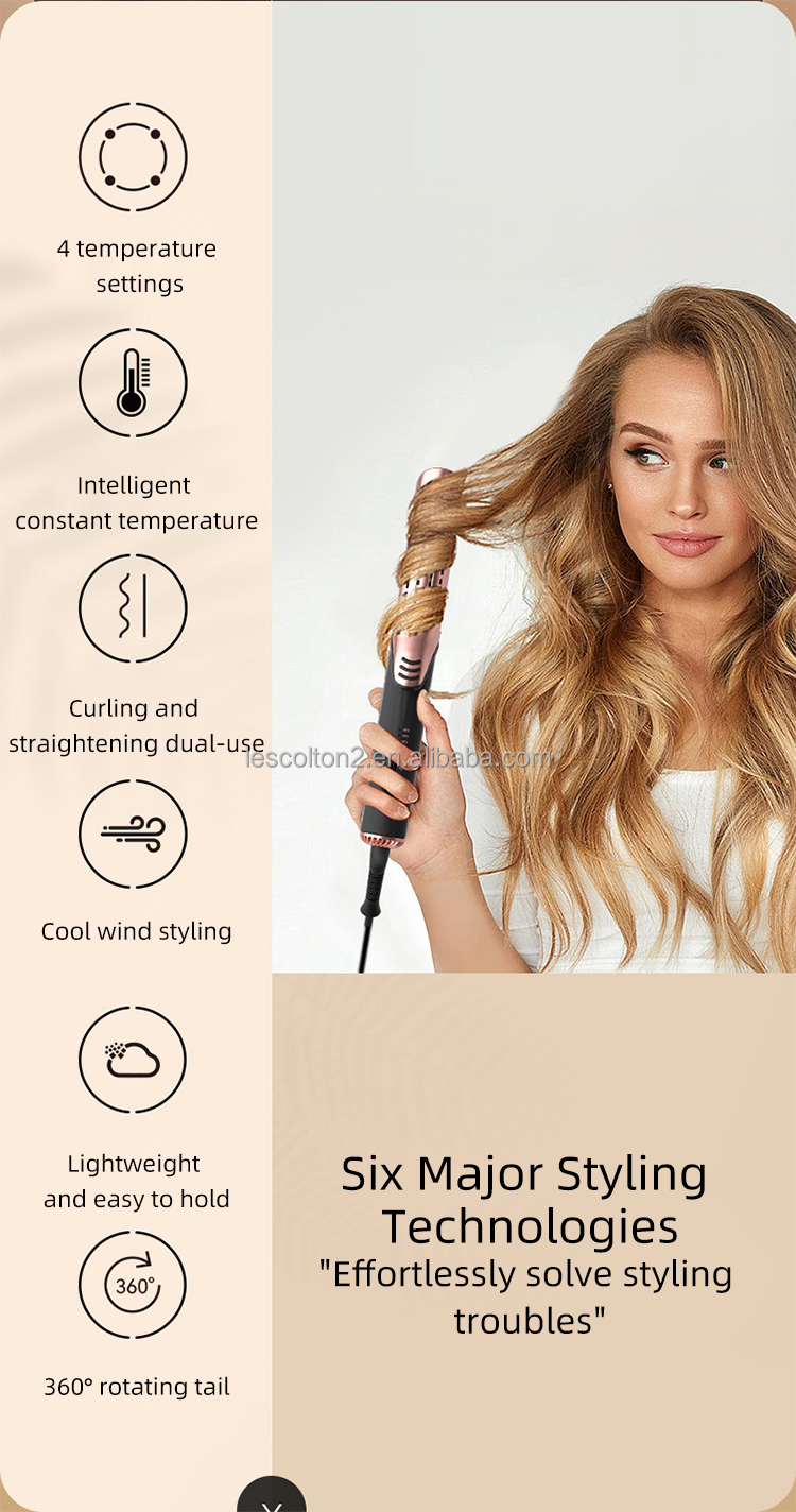 Portable 2-in-1 Air Flow Hair Straightener With Cooling Vents, High ...