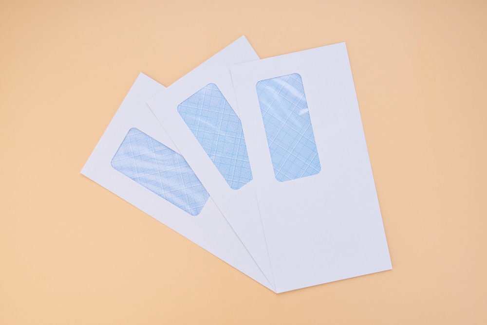 White Single Left Window Envelope For A4, High Quality White Single ...