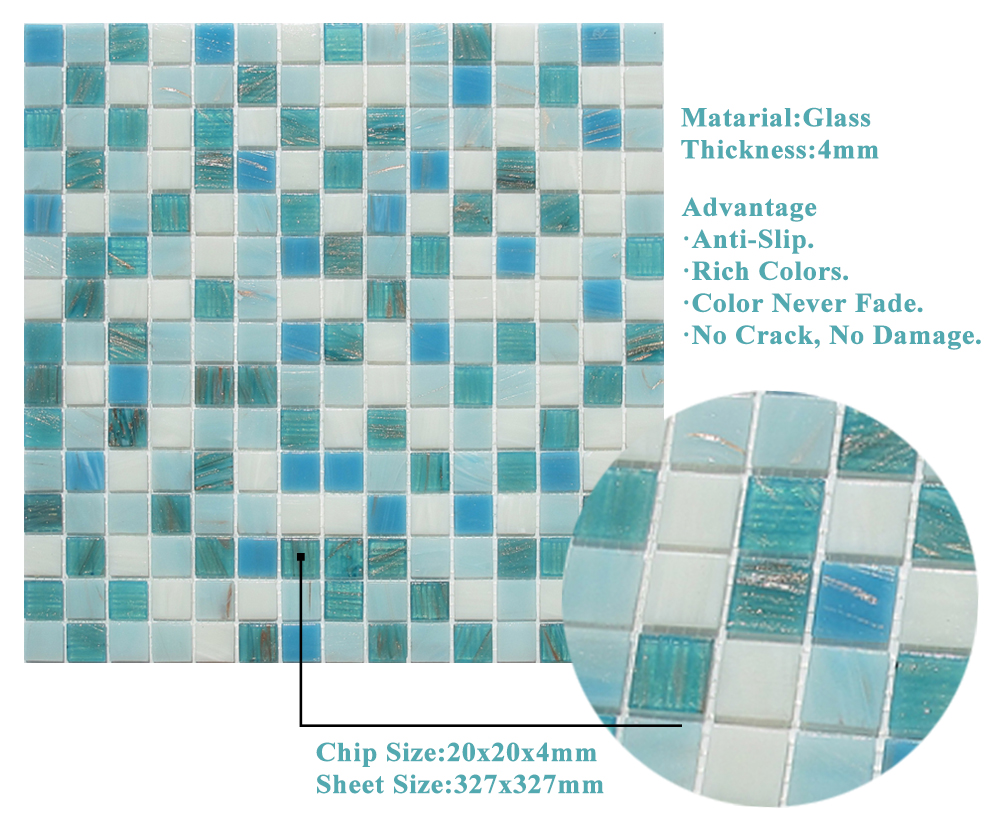 Coloured Mosaic Tiles Glass Homelux Wall Mosaics China Manufacturers ...