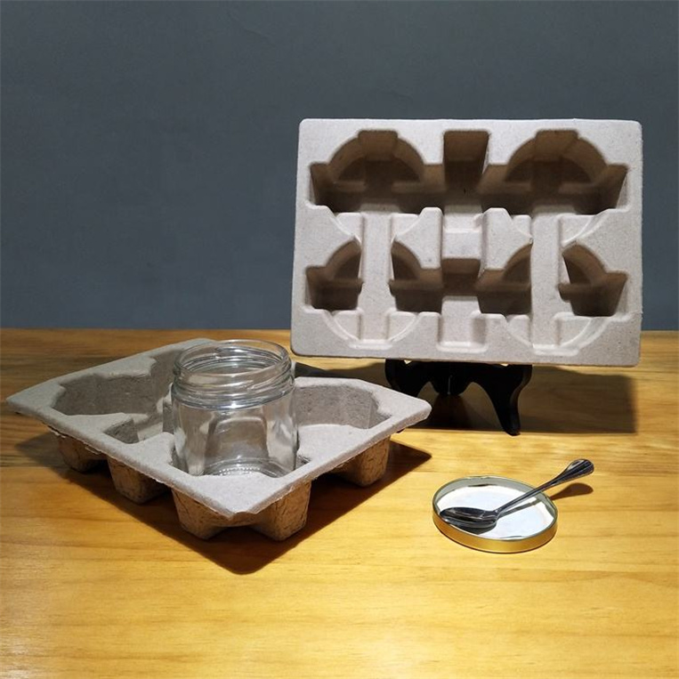 Disposable Recycled Paper Pulp Molded Packaging Box Insert, High ...