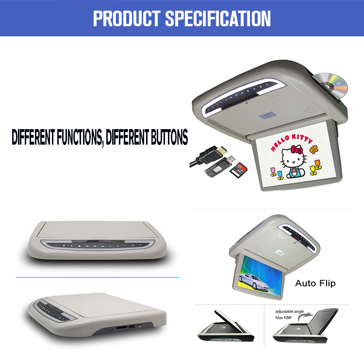 12.1 Inch Dvd Mp5 Motorized Flip Down Bus Monitor Tv With Usb Hdmi ...