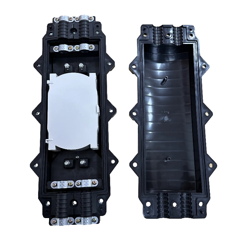 Horizontal Fiber Optic Connector Box - Ftth Ip66 Splicing Closure Box ...