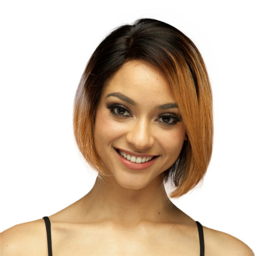 1b30 Color 8 In Short Bob Natural Wavy Lace Front Wig 100% Original ...