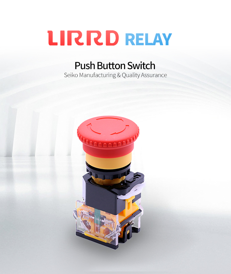Monstrucción De Botón Push Push Push Push De Hongos Rojos 40 Mm, alta ...