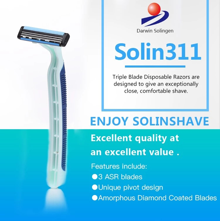Triple Blade Asr Cartridge Disposable Shaving Razors Packaging: Bag Or ...