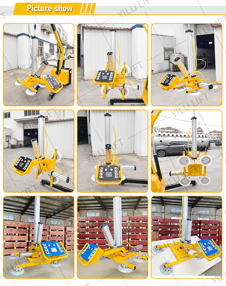 Safe And Efficient 400kg/800kg Pneumatic Vacuum Suction Cups Lifter For ...